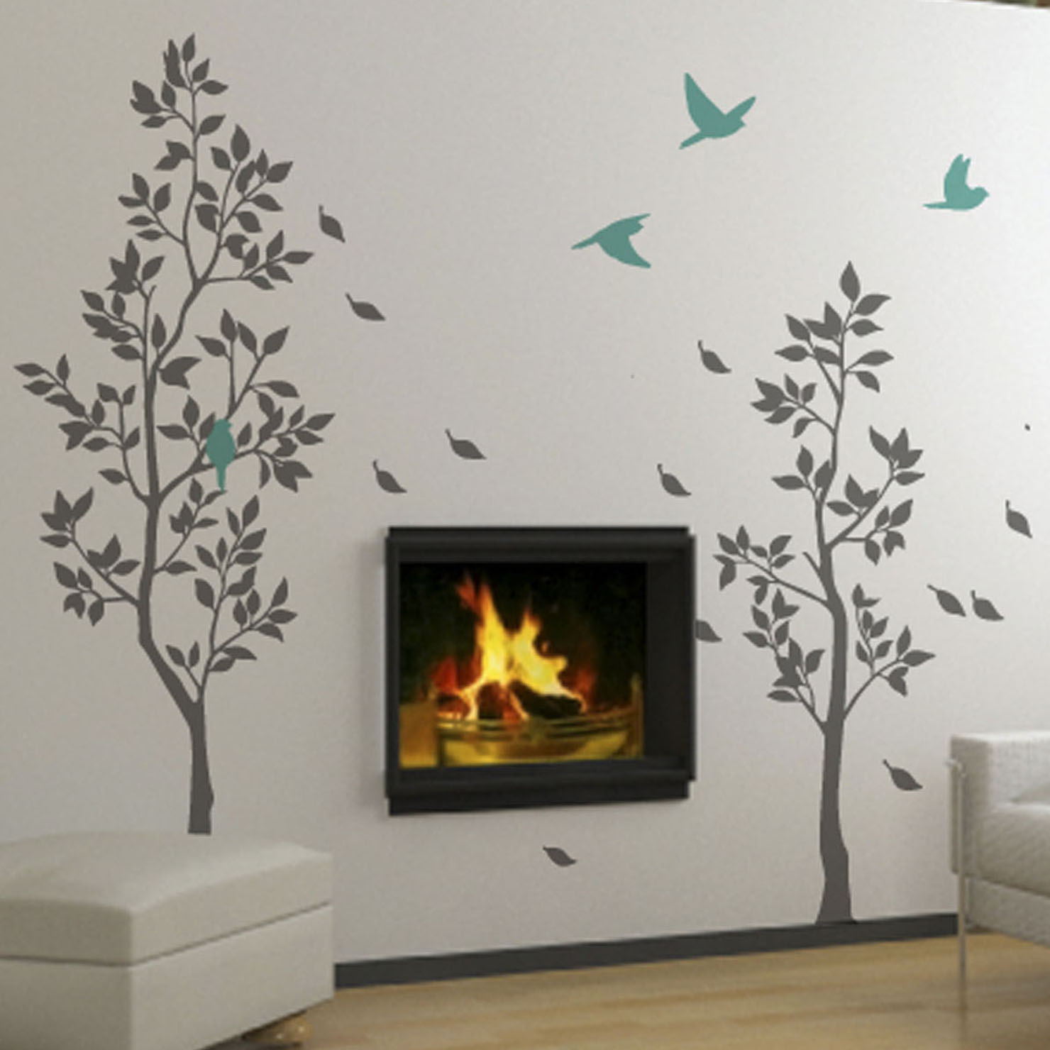 guide idée déco salon stickers